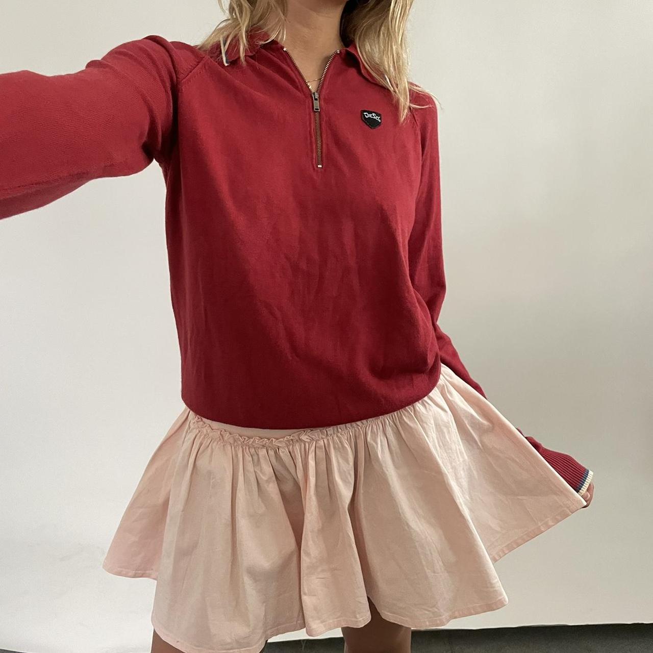 Perfect pink ruffled rara mini skirt. Ballet core !!... - Depop