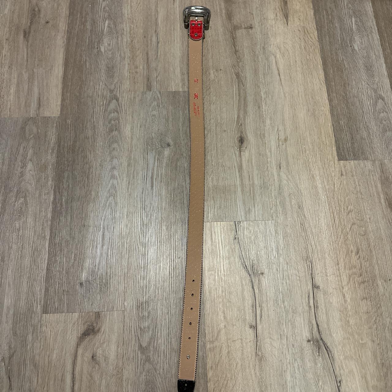 BB Simon Red Trojan Belt - Depop