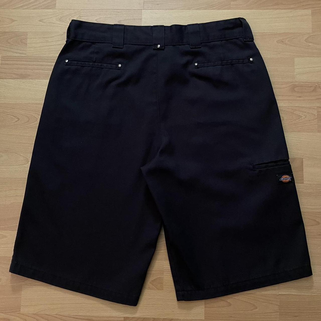 Vintage Dickies Men’s Shorts Bermuda 42 Black Grunge... - Depop