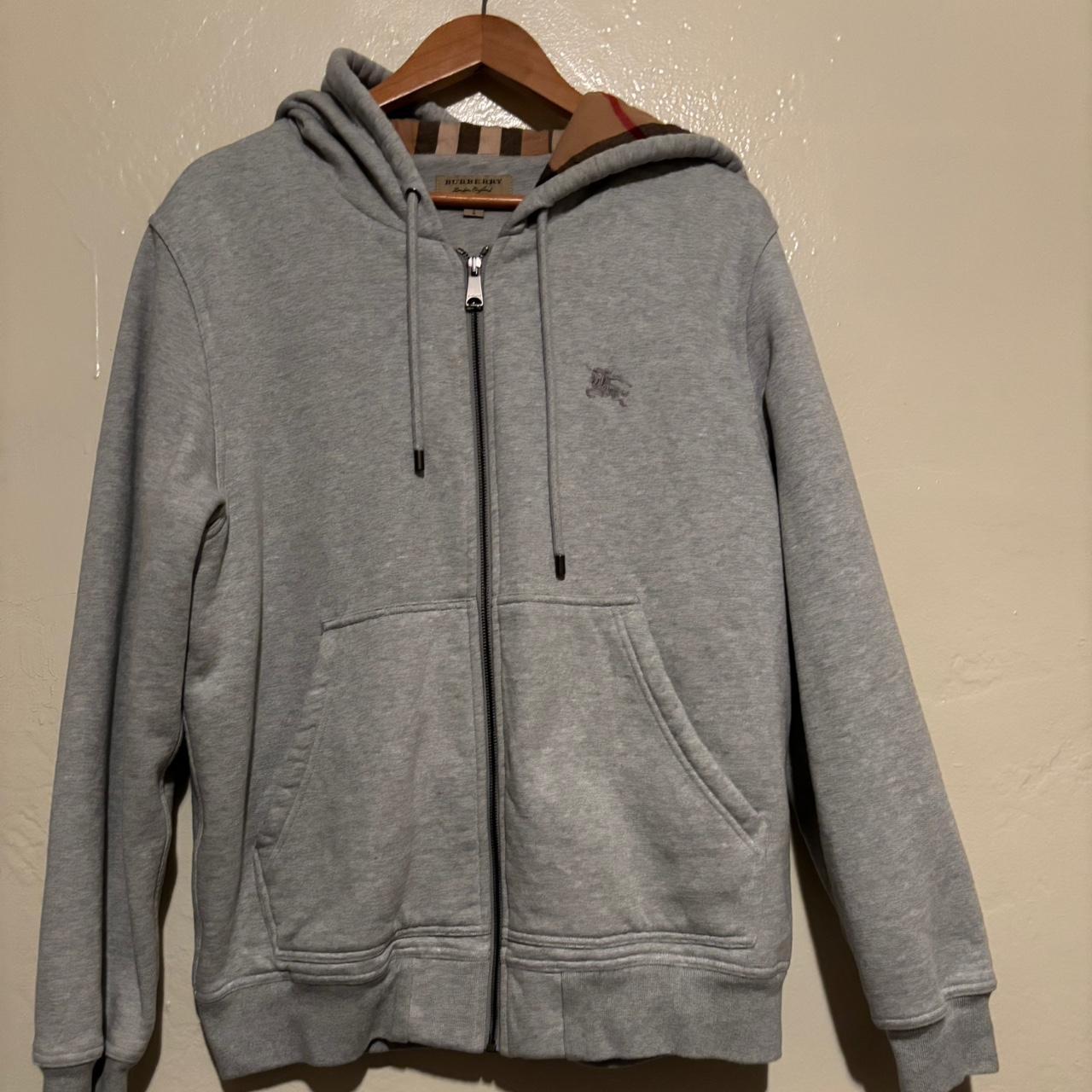 LARGE Burberry zip up Yes it real - Depop