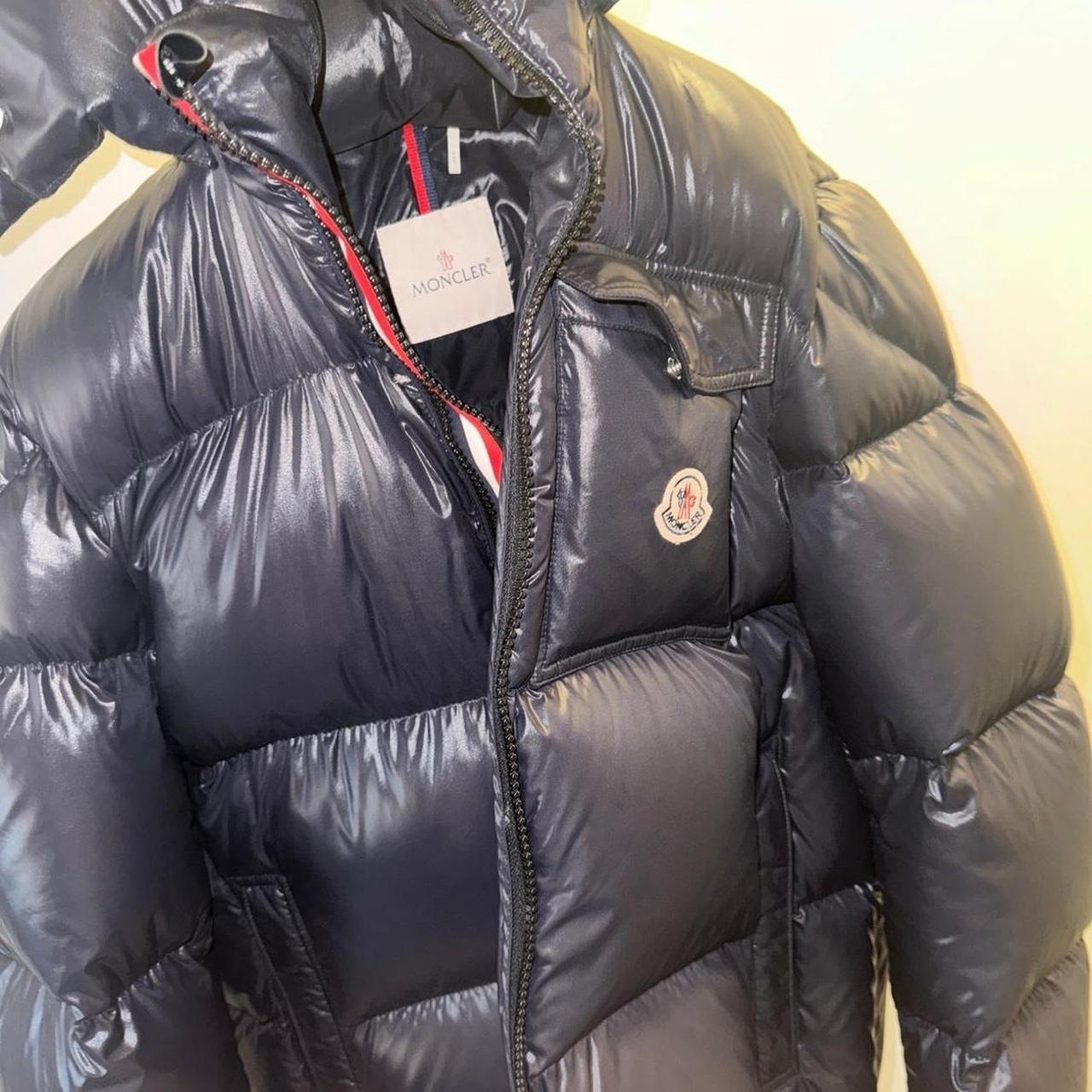 Men’s moncler montbeliard coat size 3 large really... - Depop