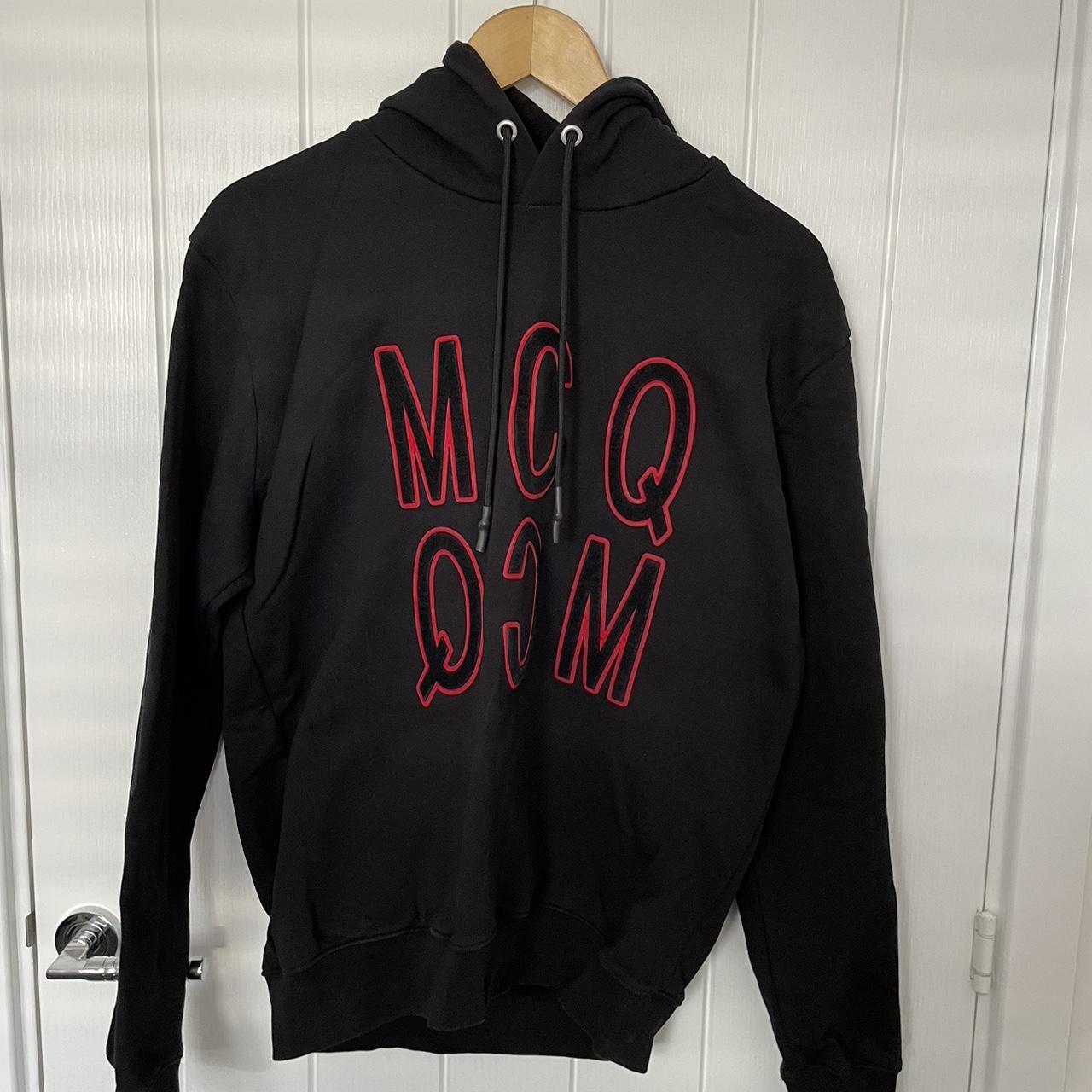 MCQ Alexander McQueen - Velvet Logo Hoodie Retail £150 - Depop