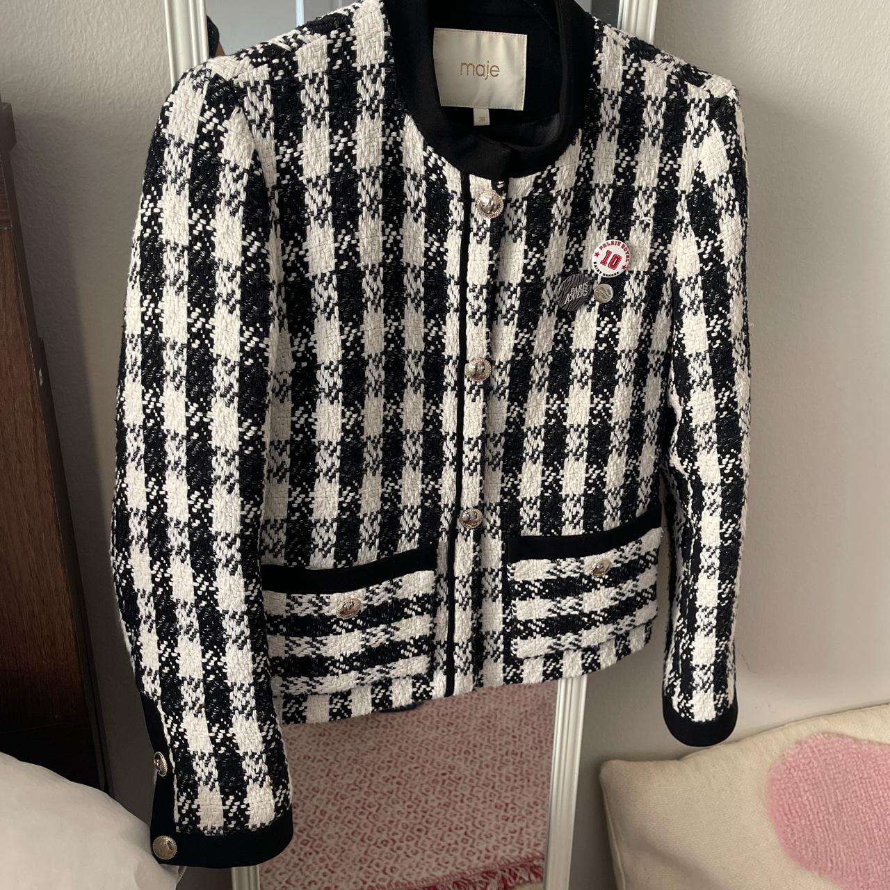Maje tweed jacket / looks like Chanel, it’s heavy... - Depop
