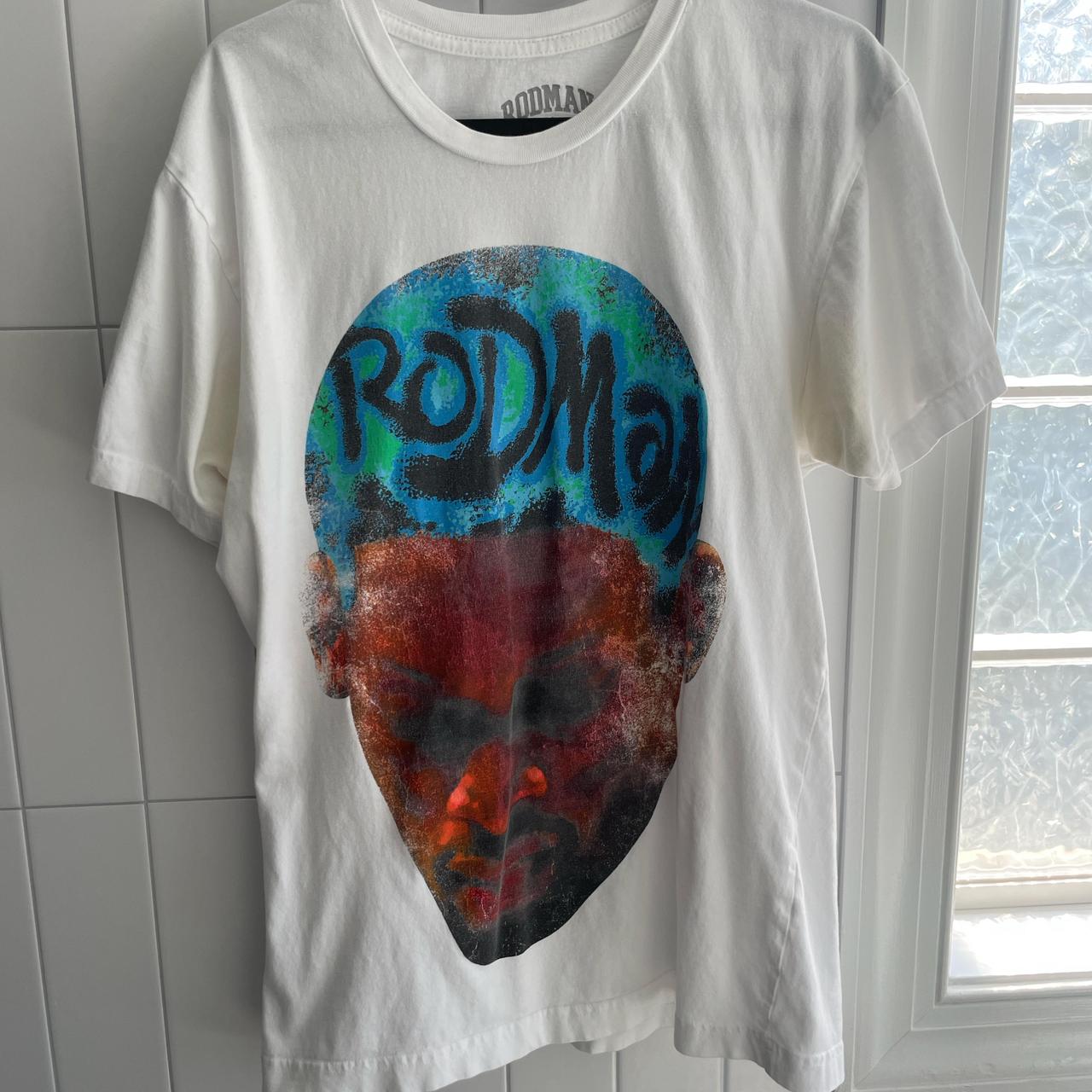 Dennis Rodman Graphic Tee (M) Beautiful colors... - Depop