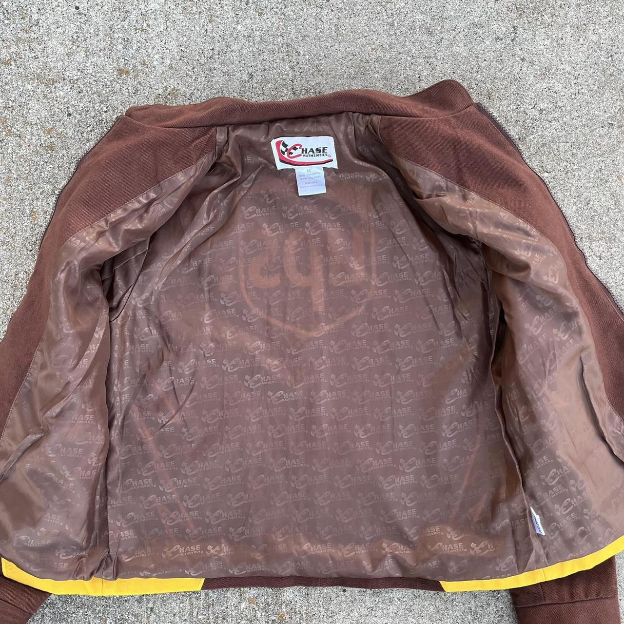 Brown UPS racing jacket Listed as a medium but fits... - Depop