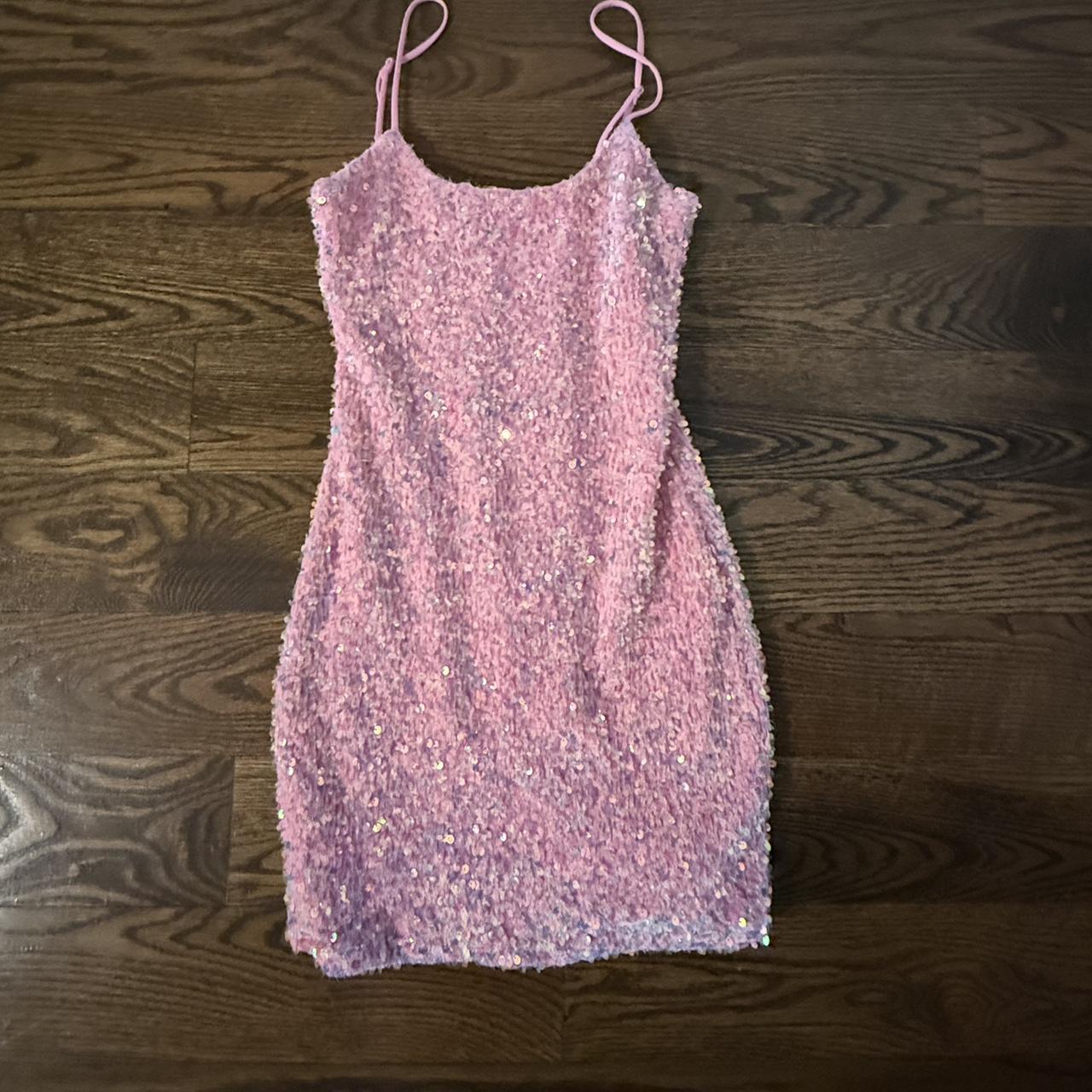 Pink Sparkly Dress🩷 worn once! - Depop