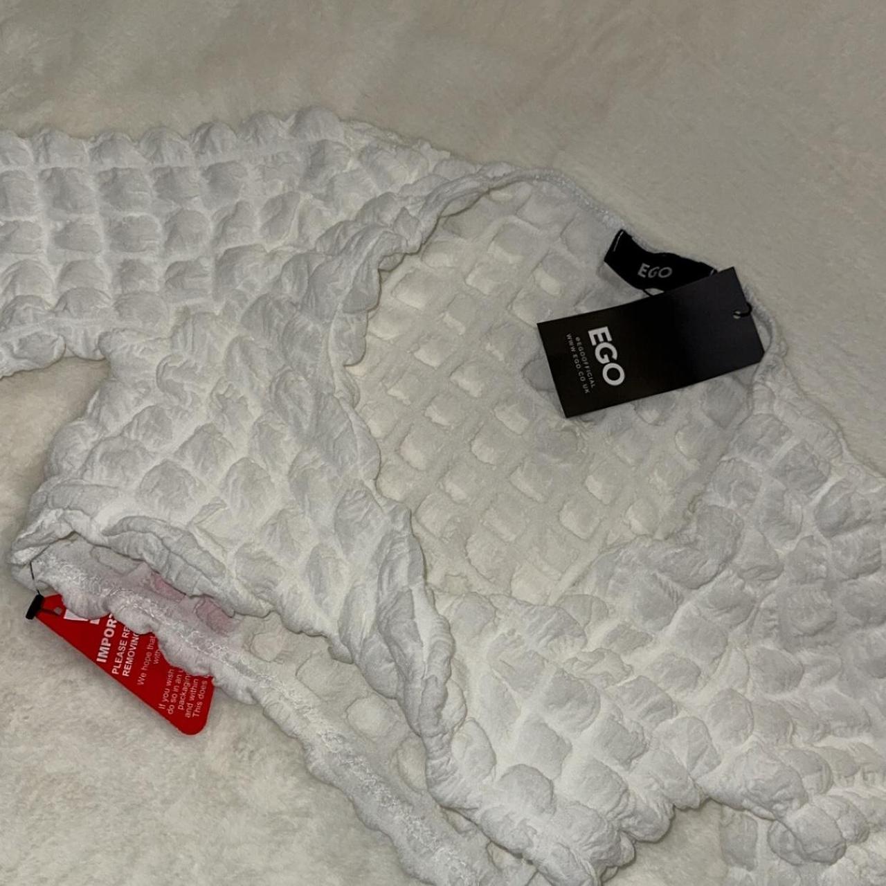 Ego, white crop top. Never been worn still have... - Depop