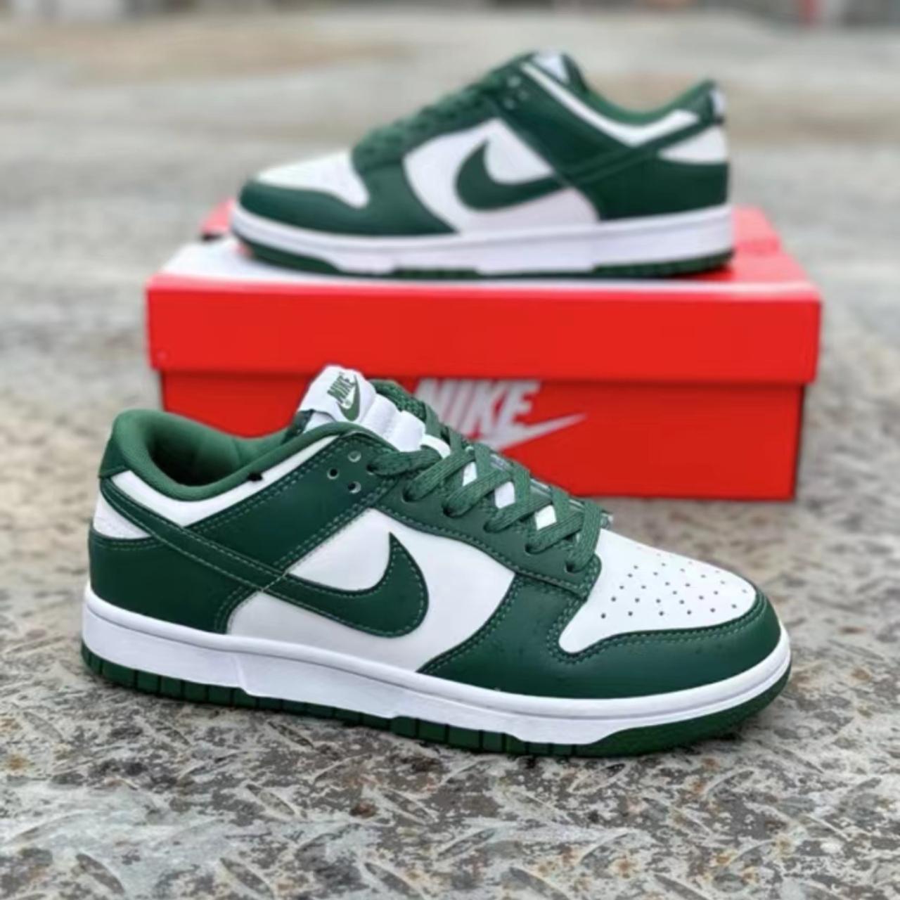 Nike Dunk Low Varsity Green Men's 100% brand new and... - Depop