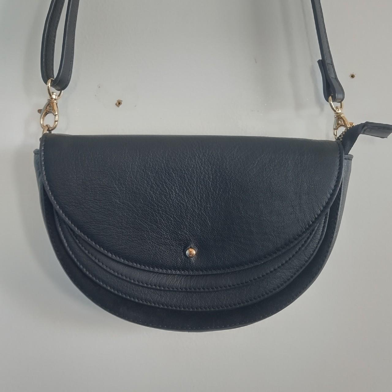 urbancode crescent black crossbody bag 🌙 button... - Depop