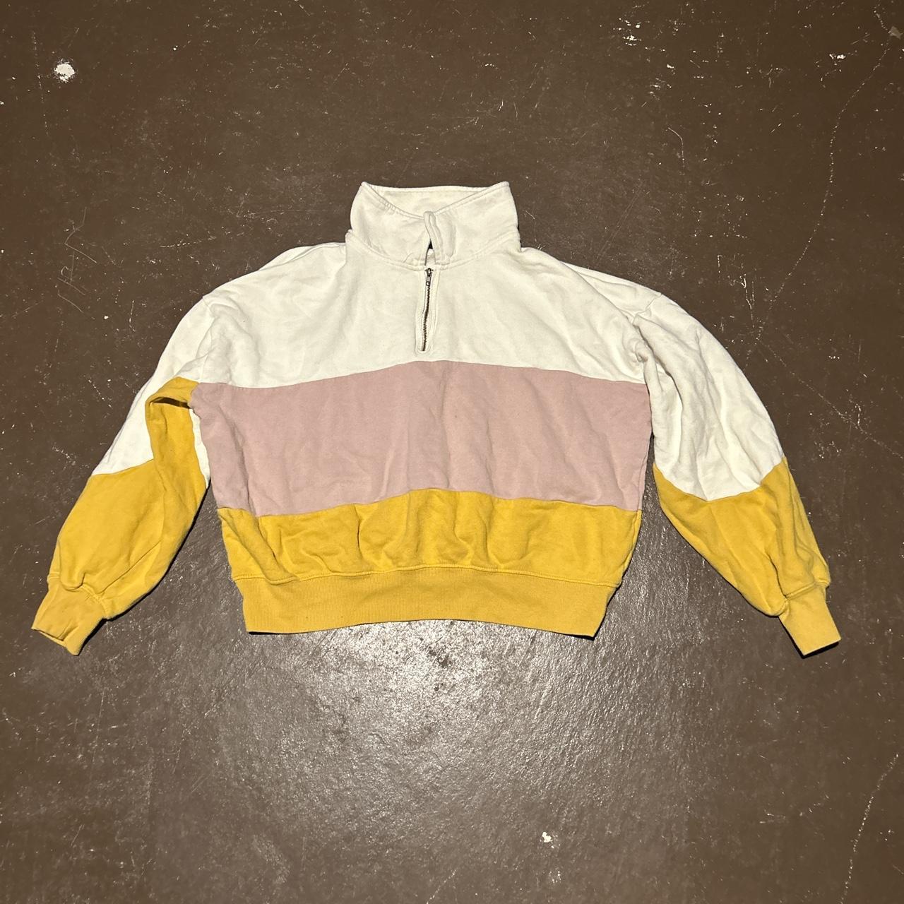 Universal Threads women’s multi color quarter zip In... - Depop