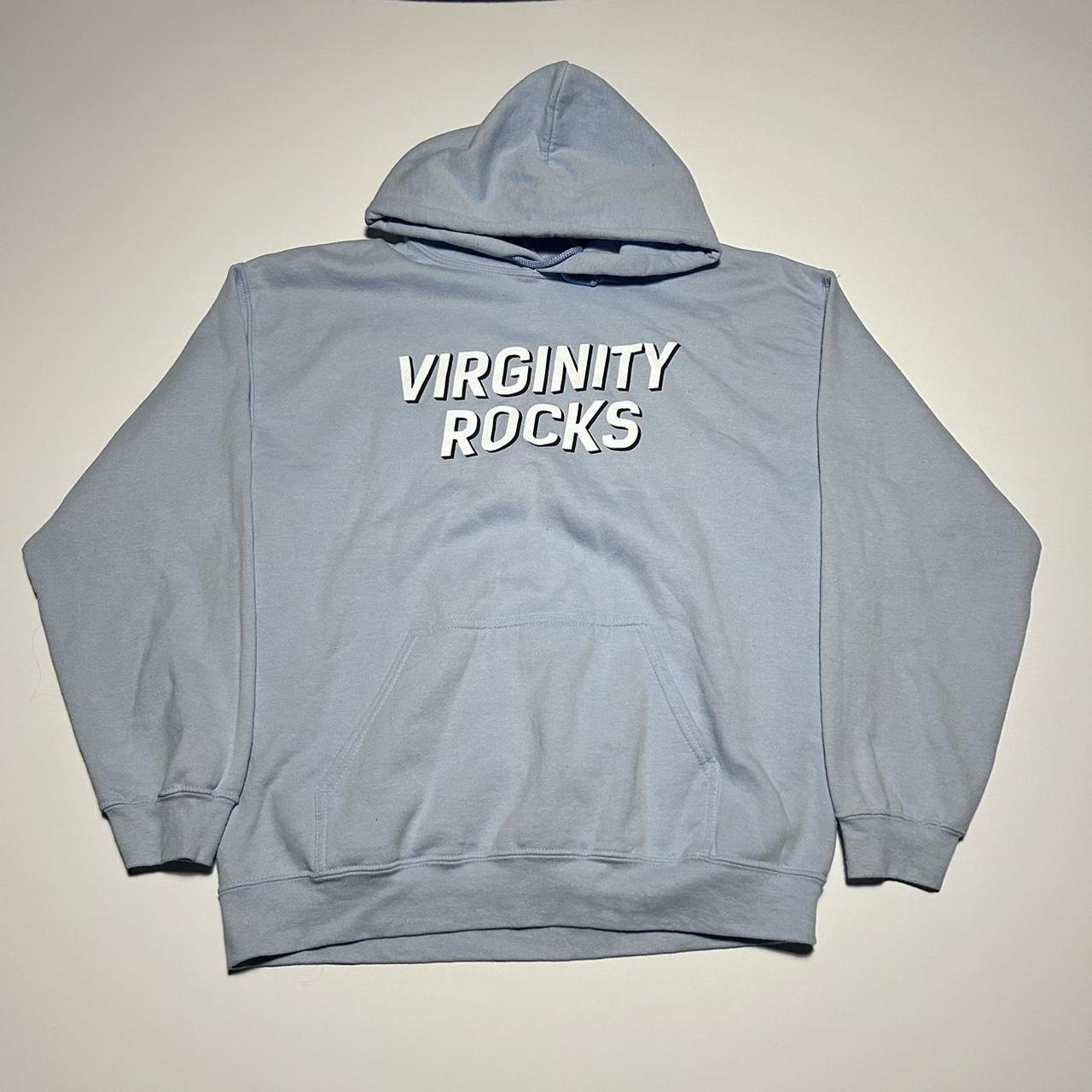 Danny Duncan virginity rocks light blue hoodie Size... - Depop