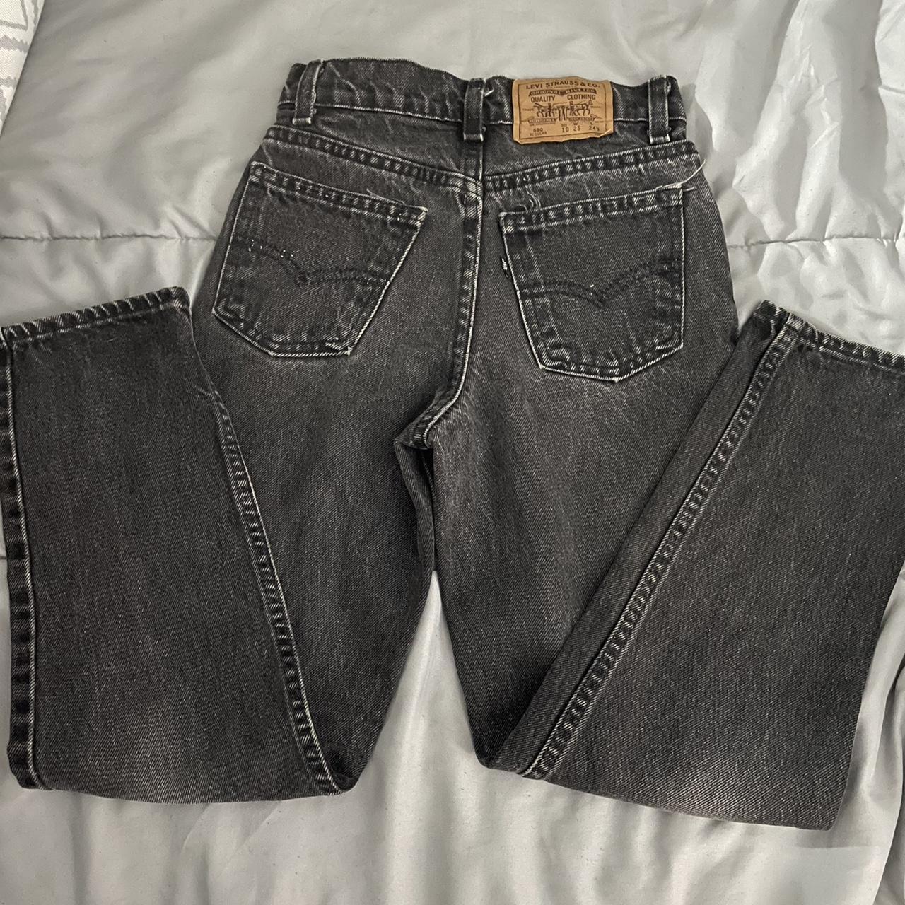 Black Vintage Levi Boy Kid Jeans size 10-11 Open to... - Depop