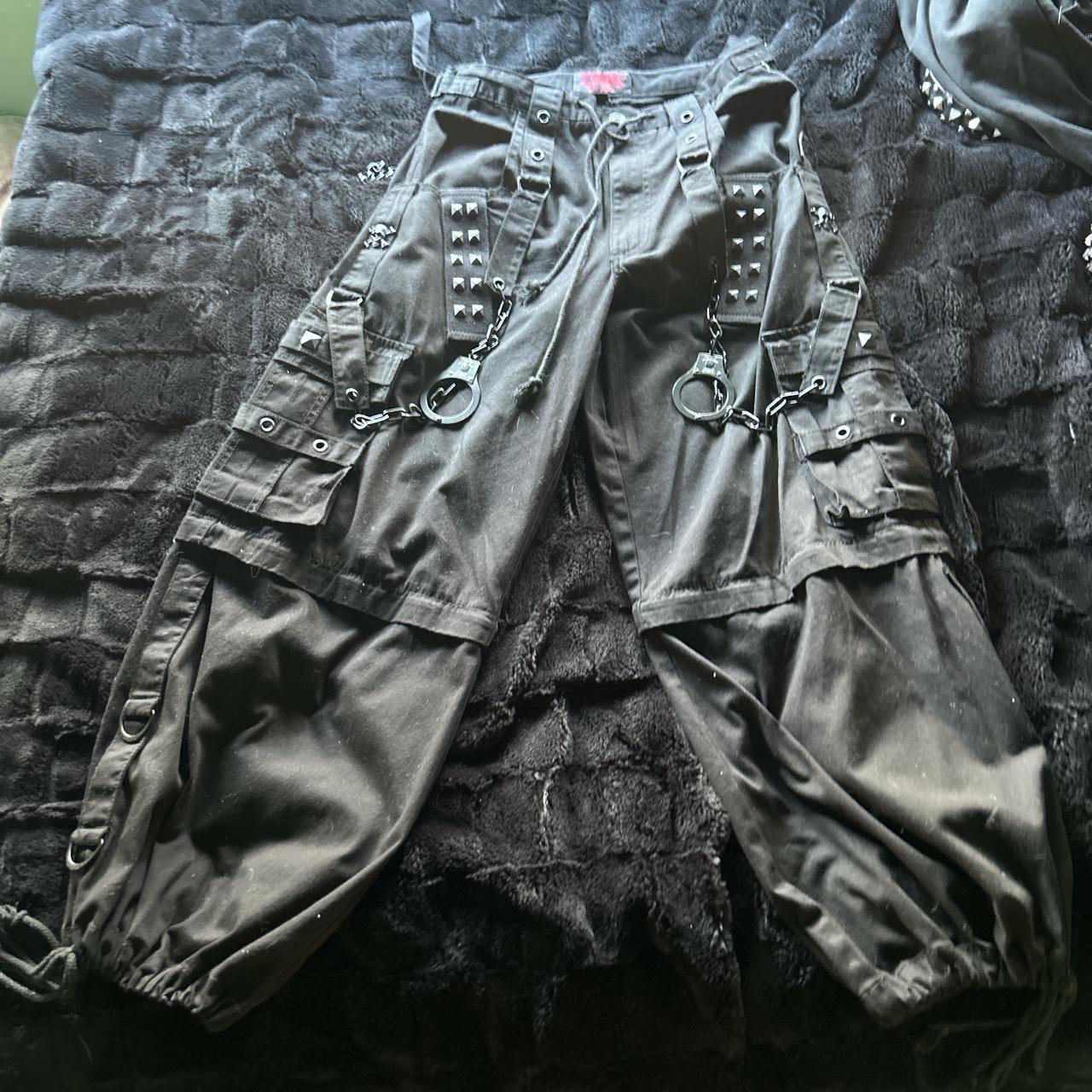 tripp nyc bondage pants with handcuffs and chains... - Depop