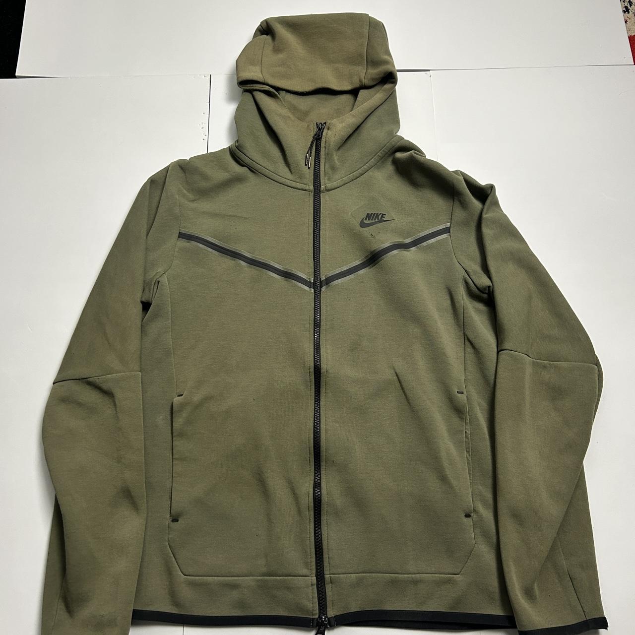 Dark green Nike tech fleece hoodie old size men’s... | Depop