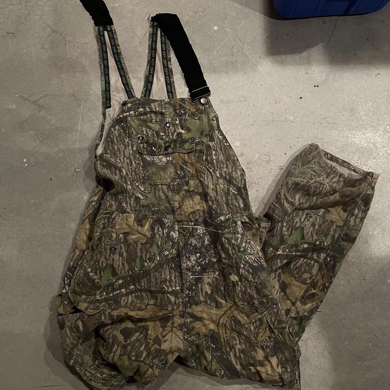 crazy mossy oak overalls - Depop