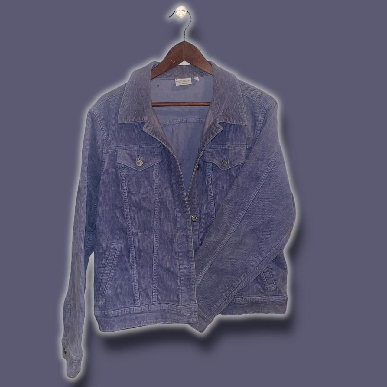 Periwinkle Corduroy Jacket - Depop