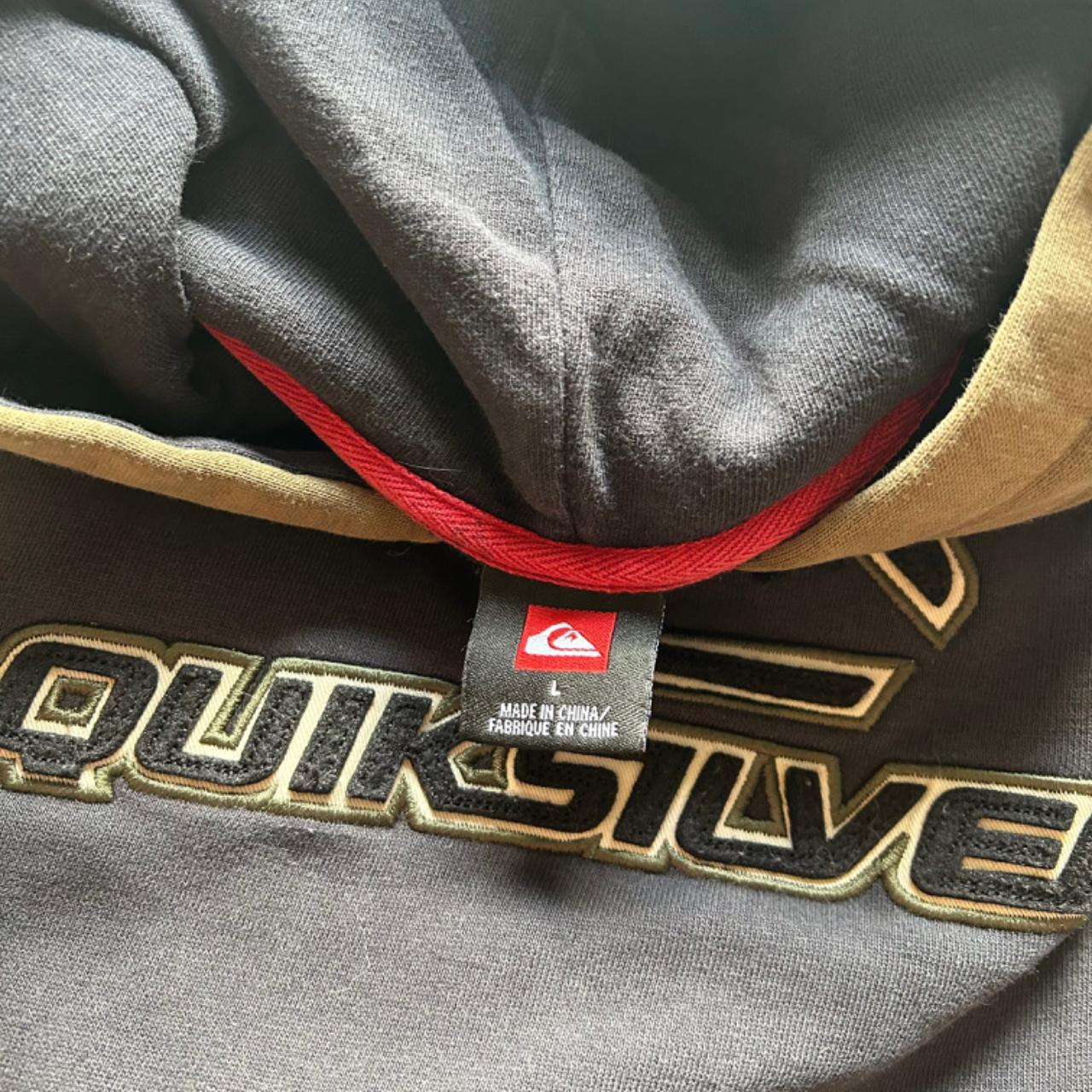 vintage early 2000’s quiksilver hoodie size... - Depop