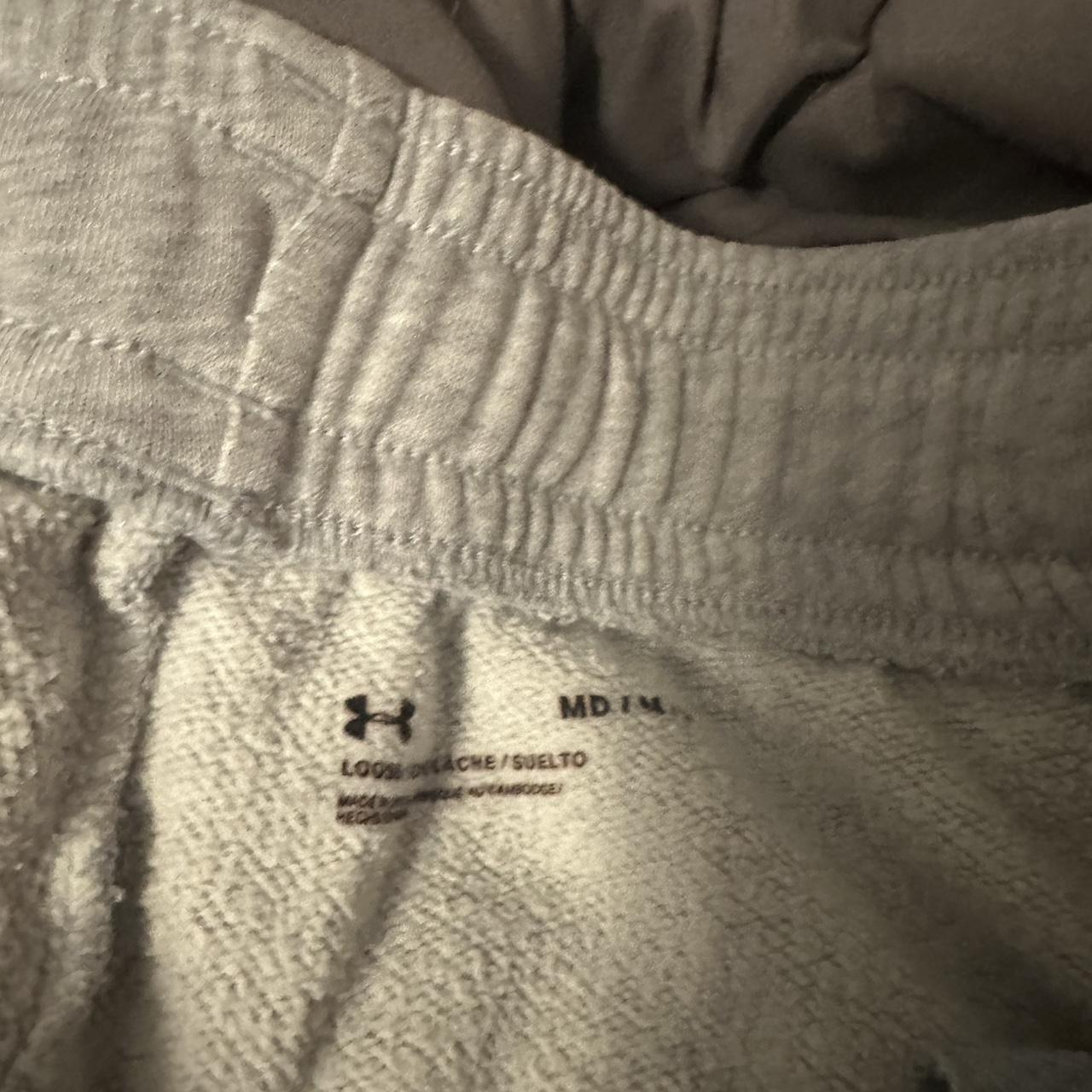 Grey, under armor sweatpants, medium - Depop