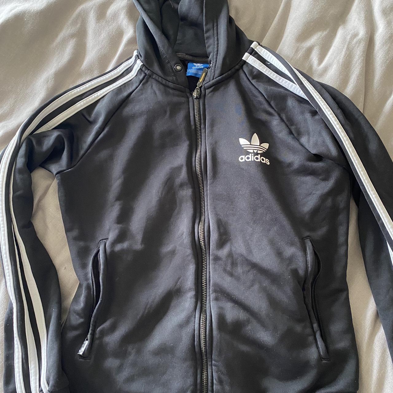 Adidas zip up hoodie - Size 12 kids - Only worn a... - Depop