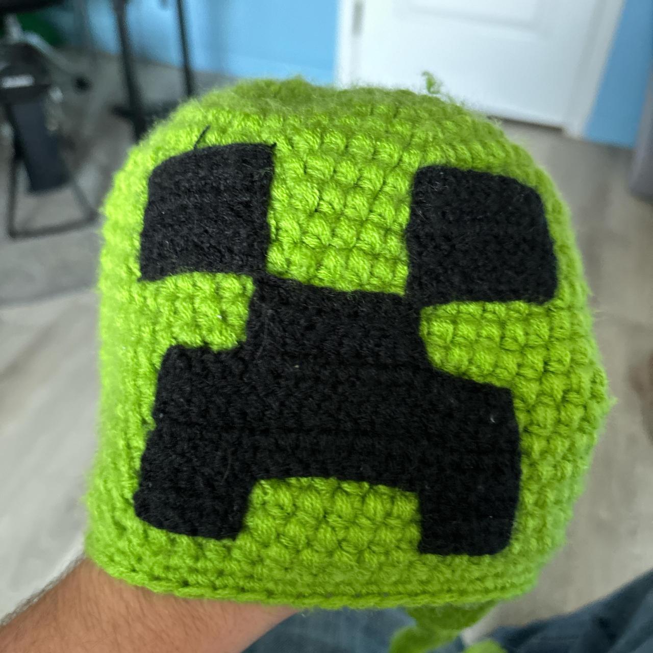 Minecraft Knit Creeper beenie #y2k #Minecraft... - Depop