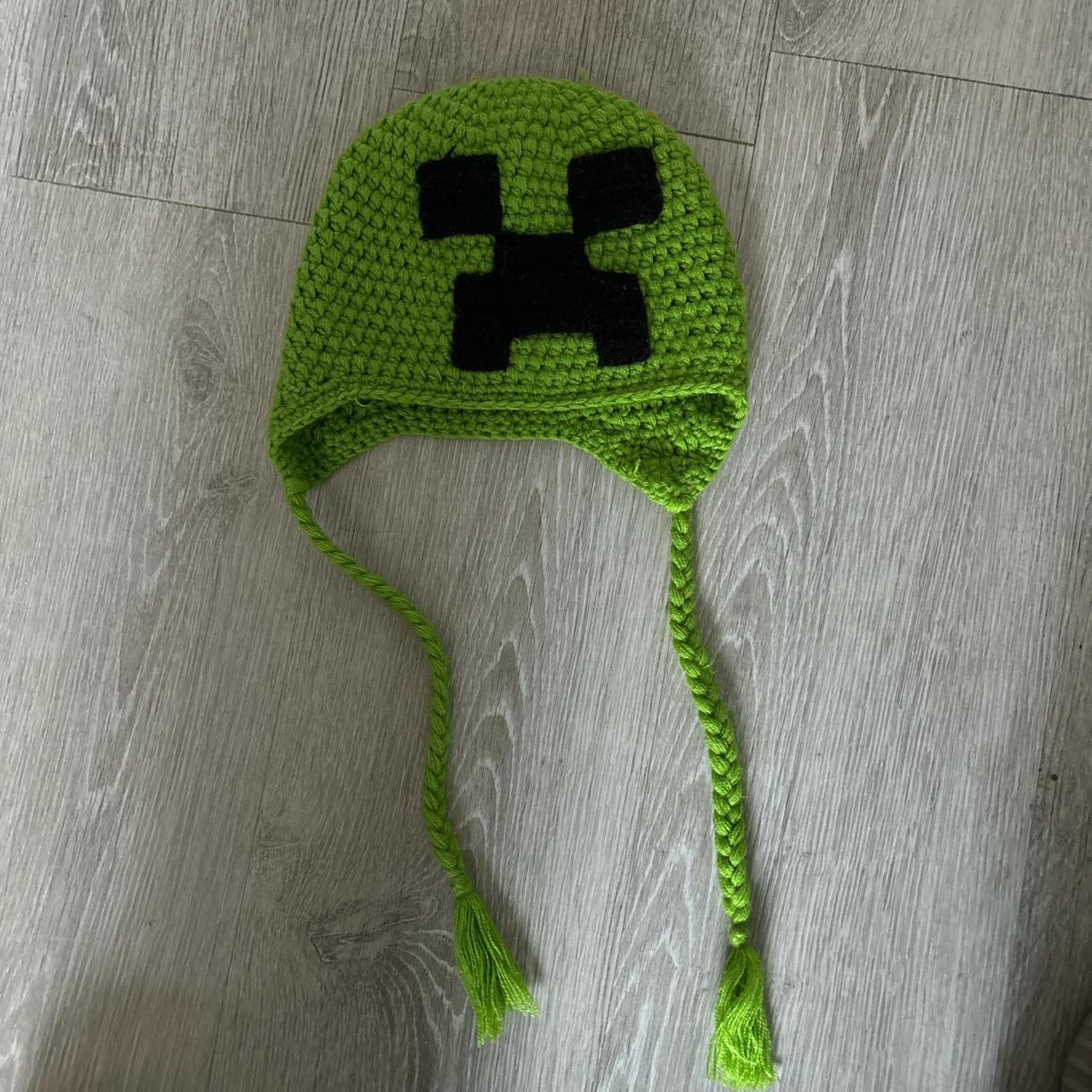 Minecraft Knit Creeper beenie #y2k #Minecraft... - Depop