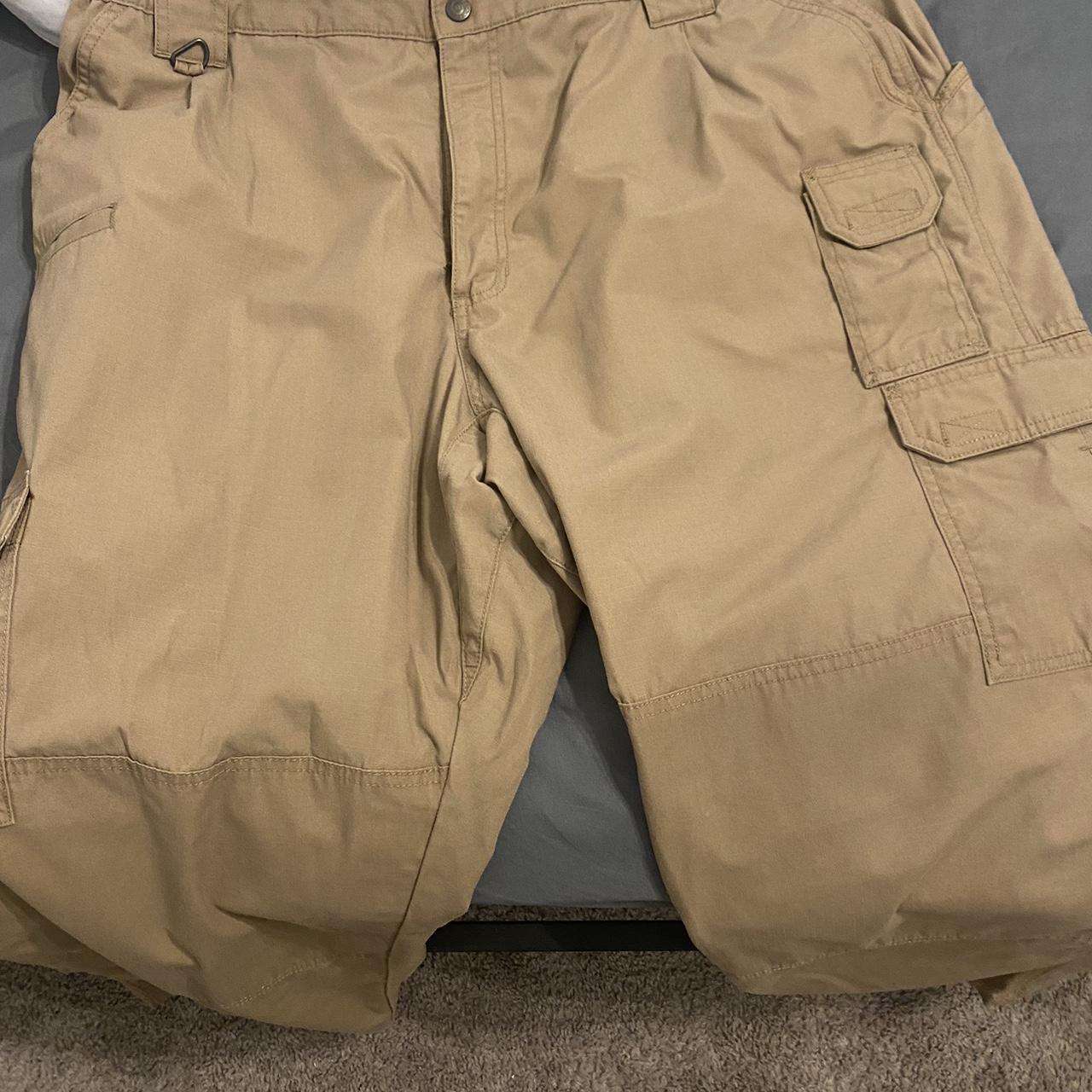 Khaki cargos Super baggy nice fit - Depop