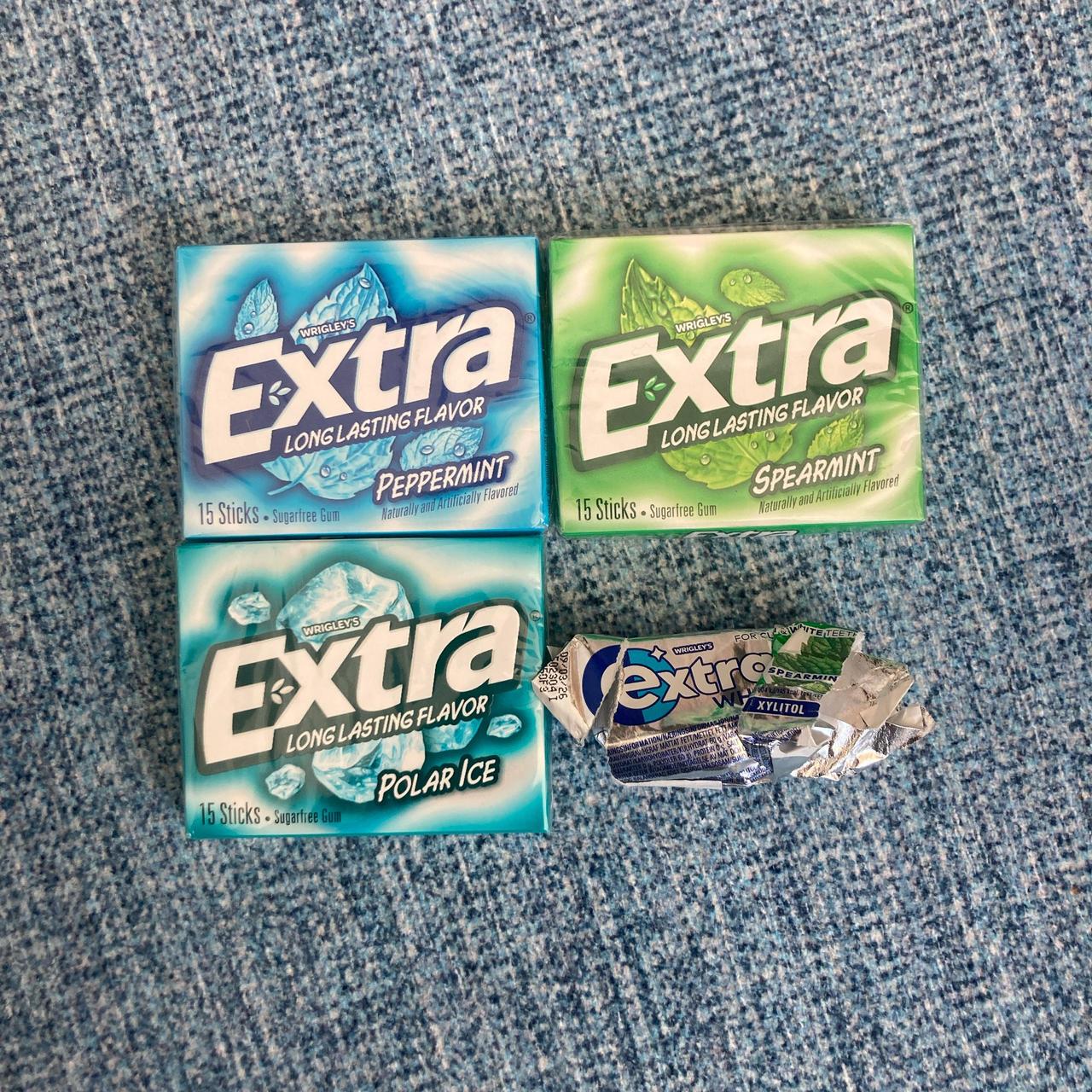 Extra mint and peppermint gum, the opened one I got... | Depop