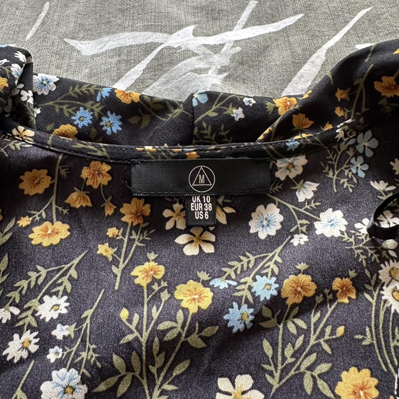 Missguided floral wrap bodysuit. Worn a few... - Depop Missguided floral wrap bodysuit. Worn a few... - Depop