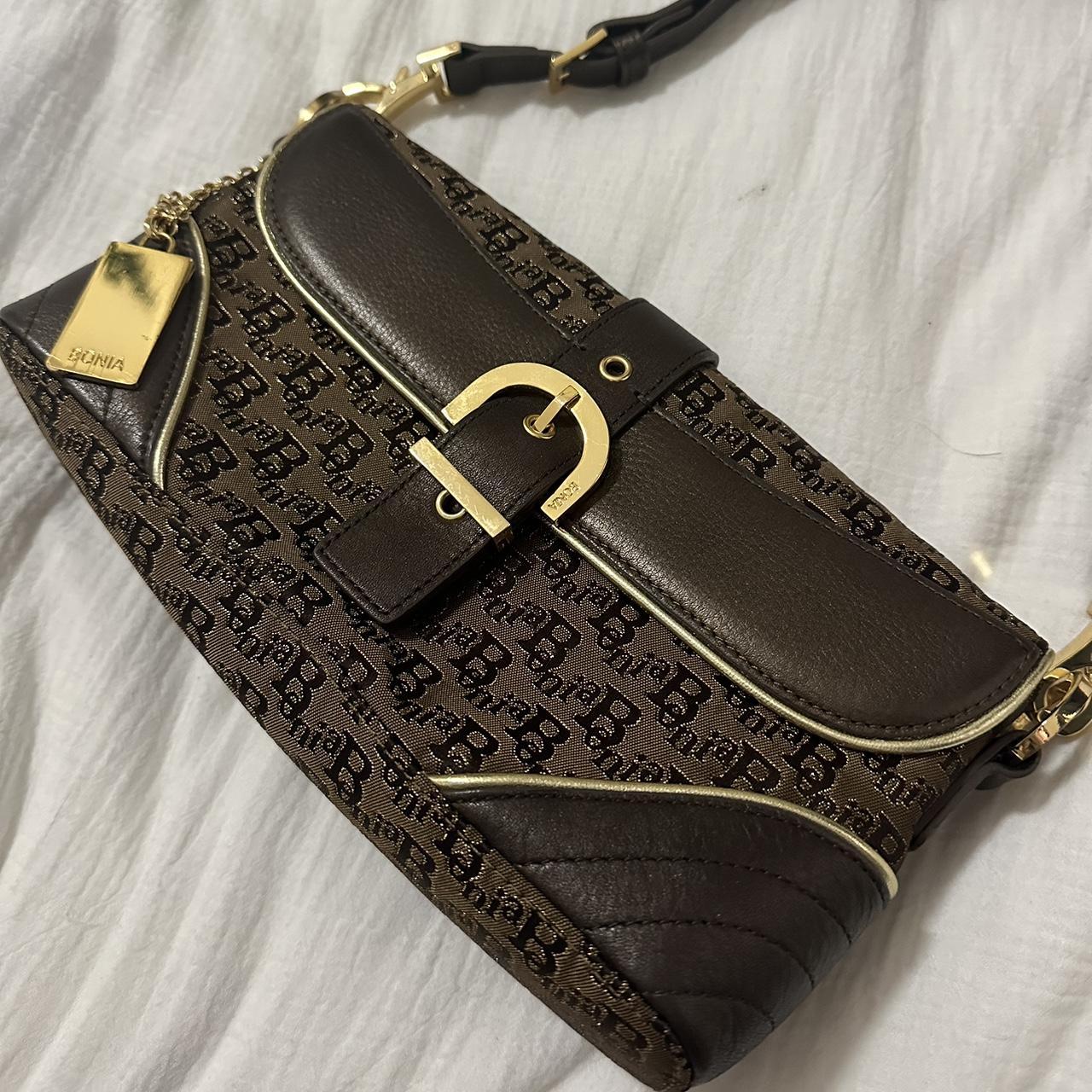 Bonia handbag Vintage bonia monogram print... - Depop
