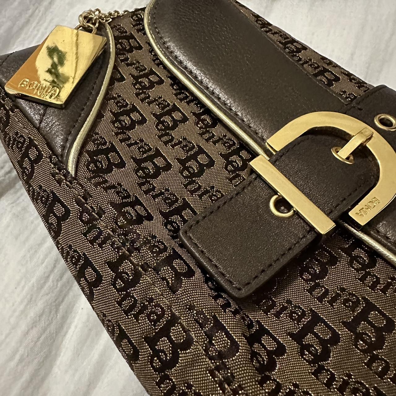 Bonia handbag Vintage bonia monogram print... - Depop