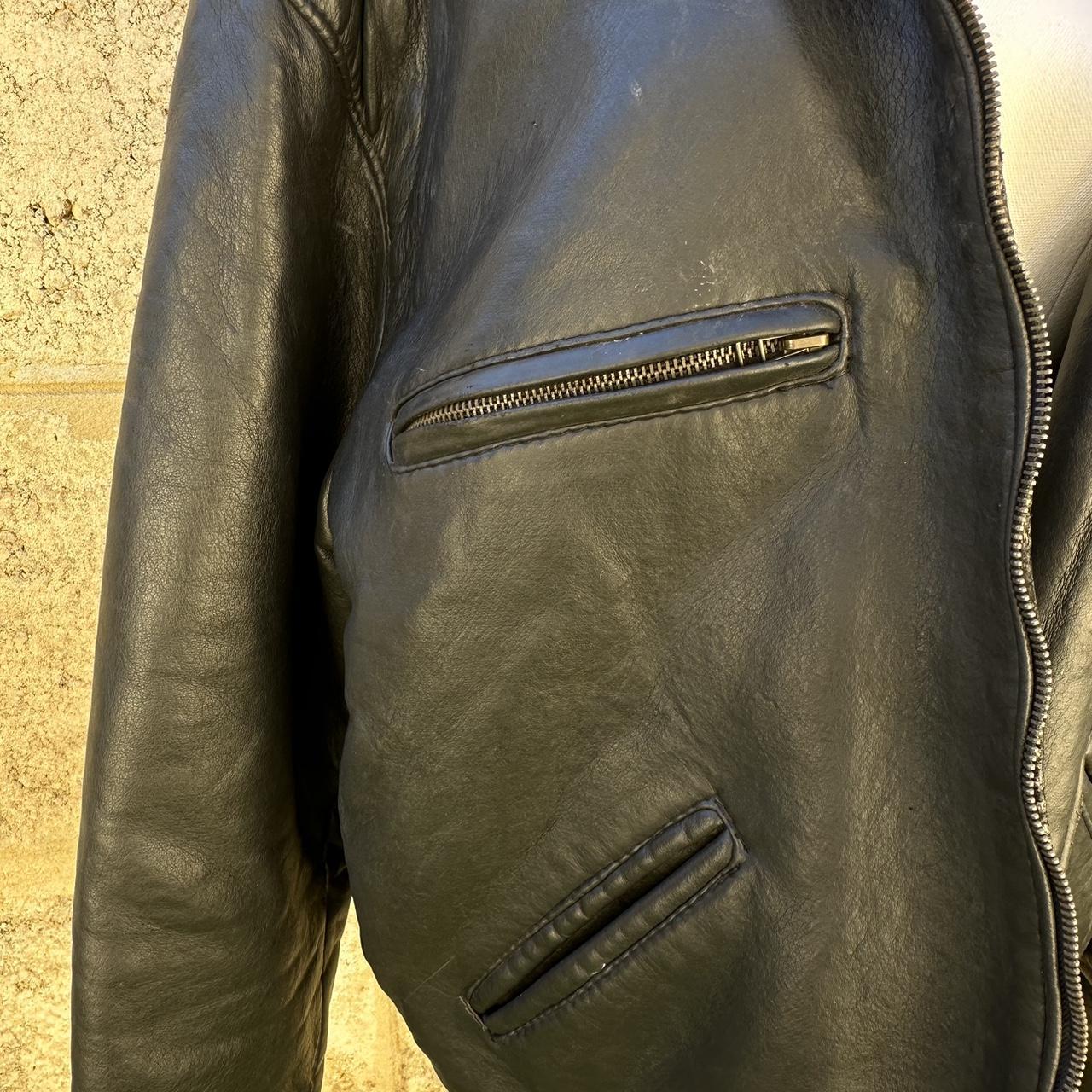 Vintage jacket Italian vintage Alta moda leather... - Depop