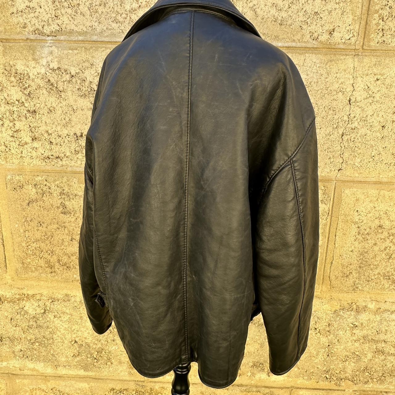 Vintage jacket Italian vintage Alta moda leather... - Depop