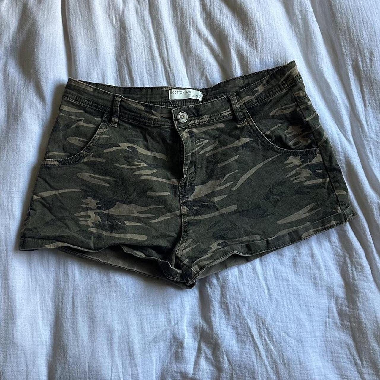 Micro shorts Micro mini mid rise camo shorts. In... - Depop
