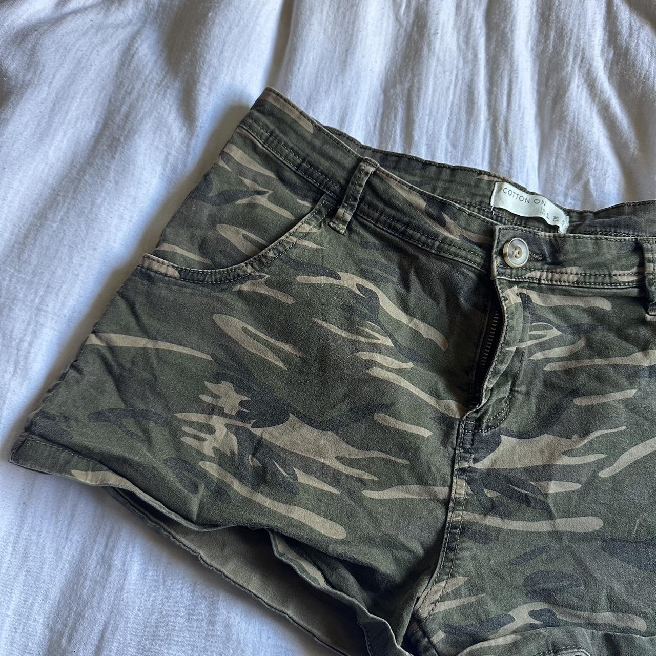 Micro shorts Micro mini mid rise camo shorts. In... - Depop