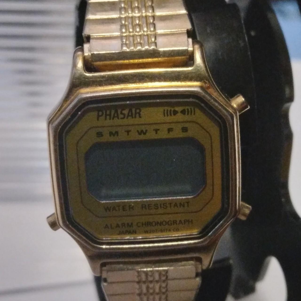 Phaser Alarm Chronograph watch needs battery - Depop