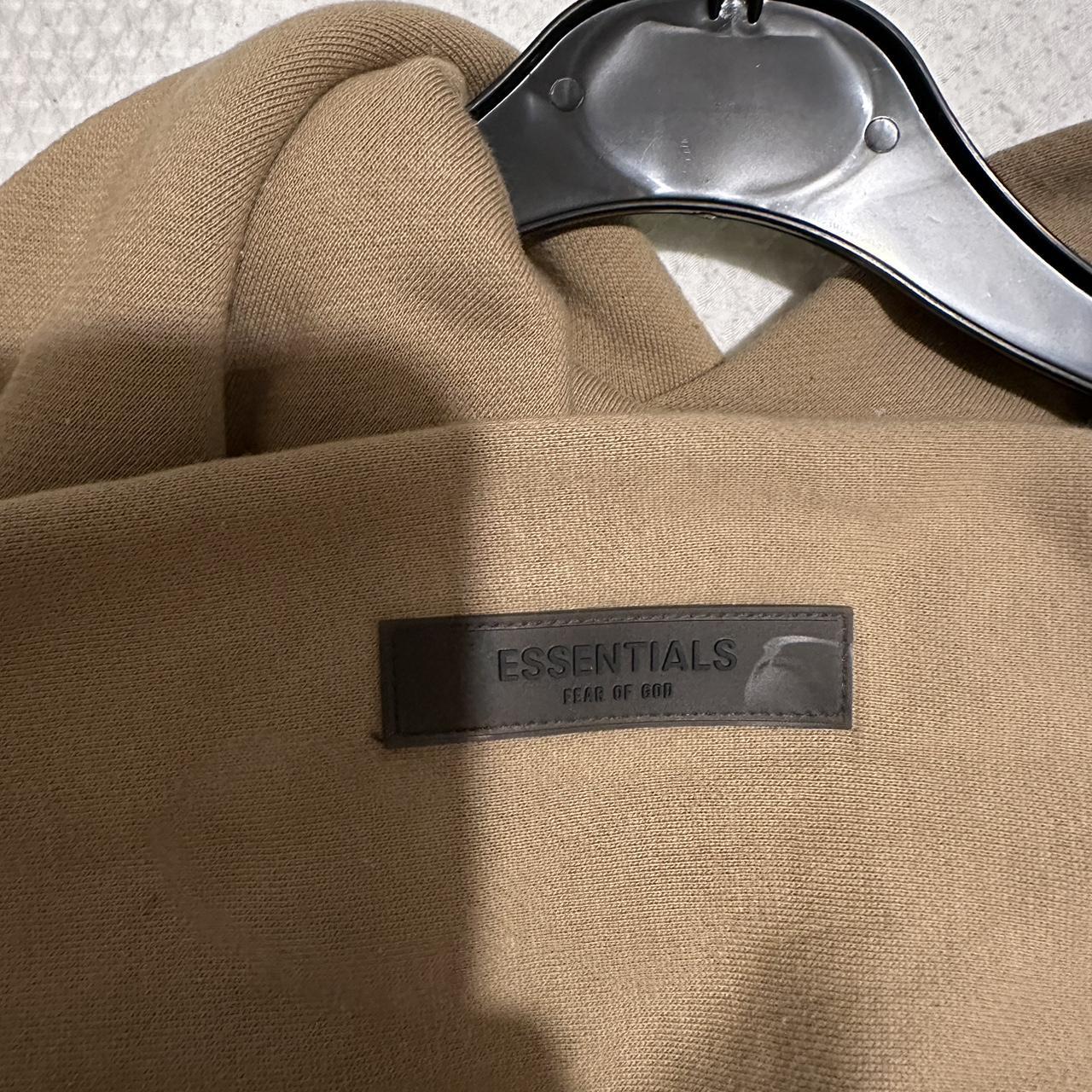 Essentials Hoodie Beige Immaculate condition Worn... - Depop