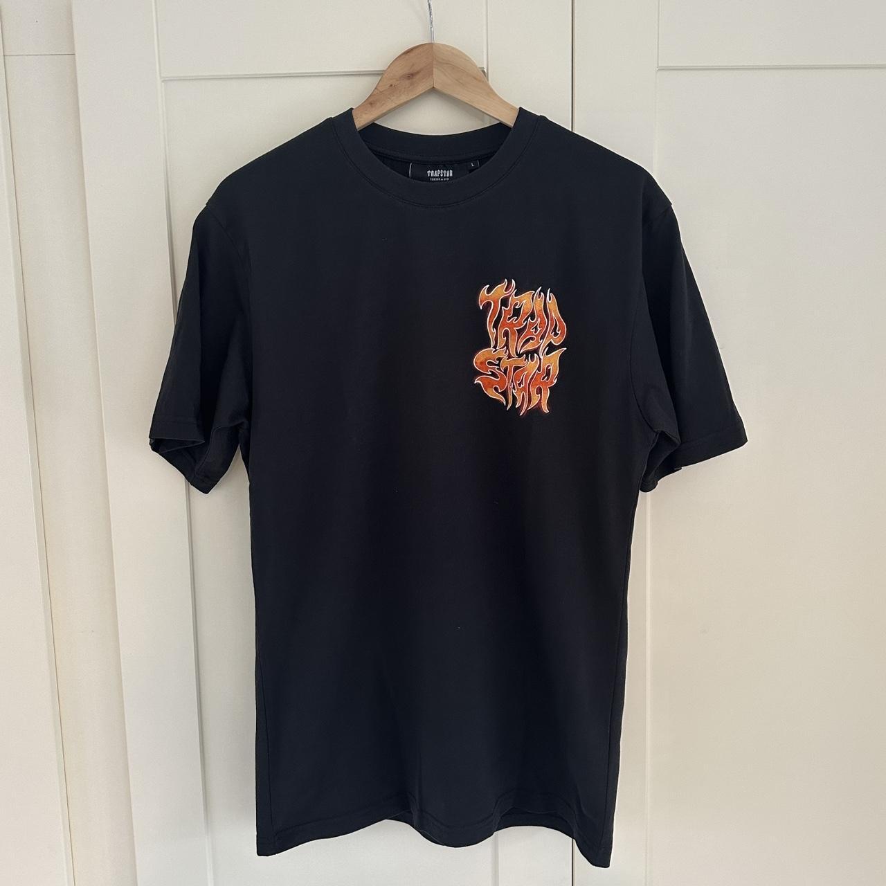 Trapstar T shirt on smoke flame - Depop