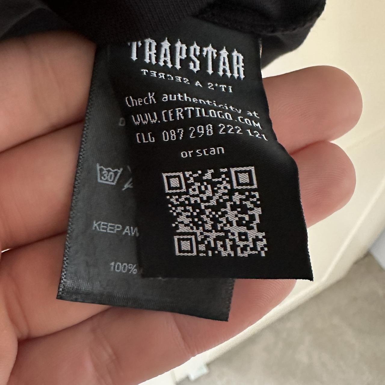 Trapstar T shirt on smoke flame - Depop