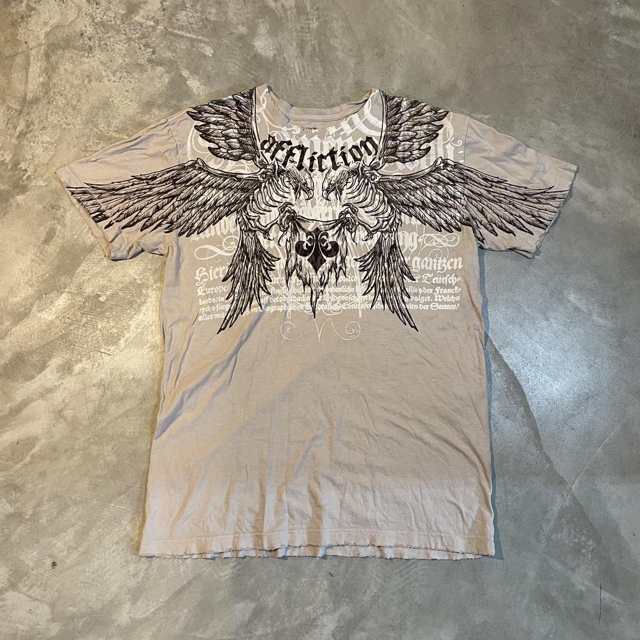 Vintage Affliction Graphic Tee •Affliction Tag •Size... - Depop