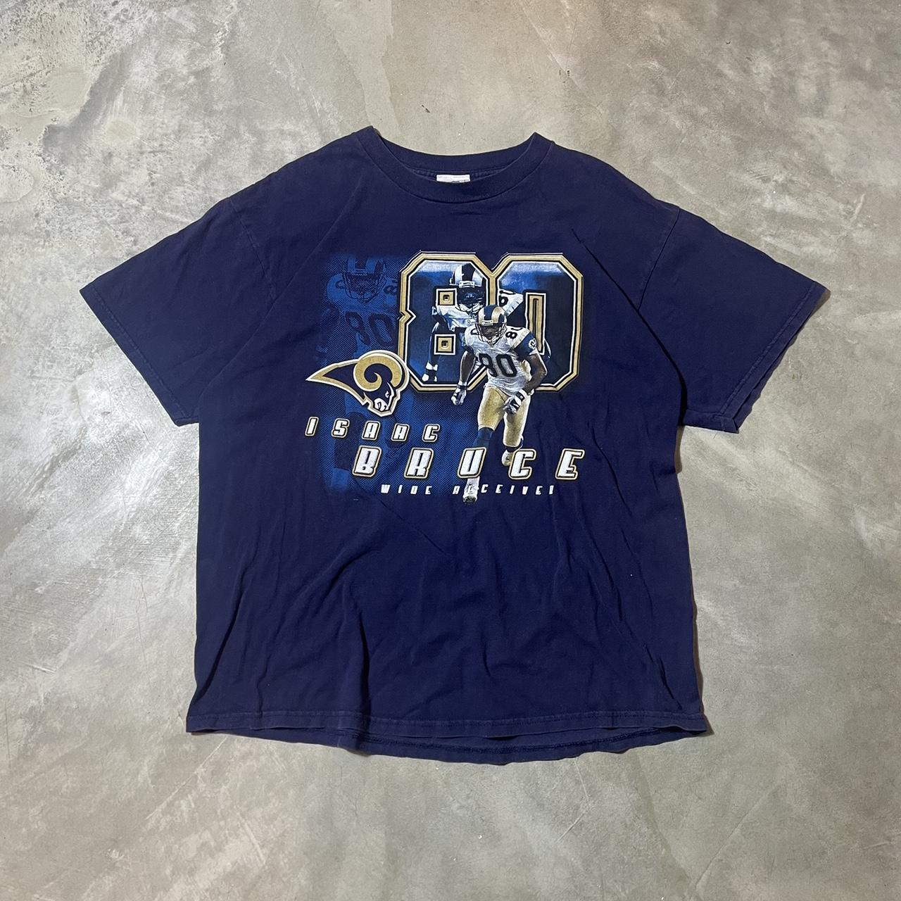 Vintage Issac Bruce Graphic Tee •NFL Tag •Size... - Depop