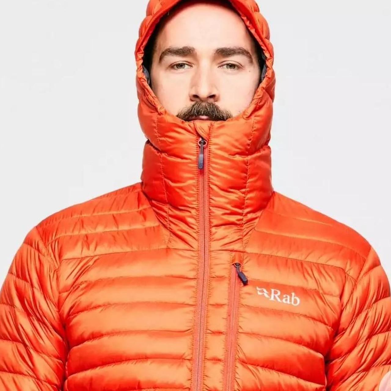 Rab jacket . Puffer jacket . Orange . M . Brand new - Depop