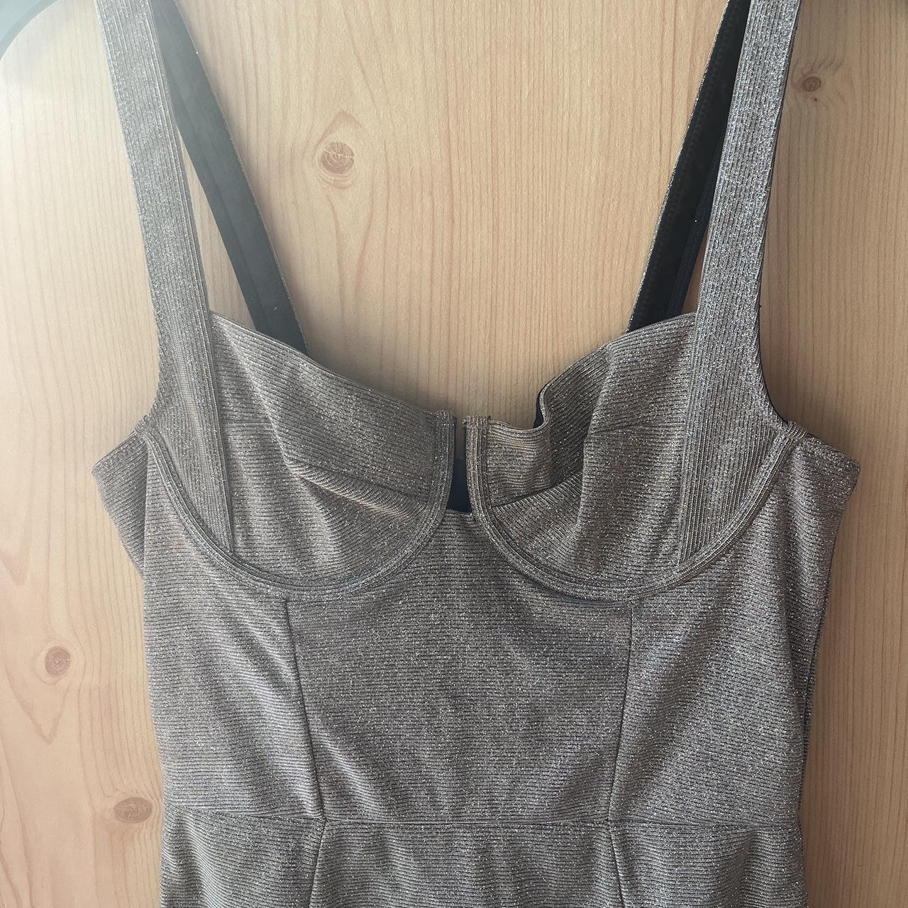 House of CB Glittery Chrome mini dress Stunning... | Depop