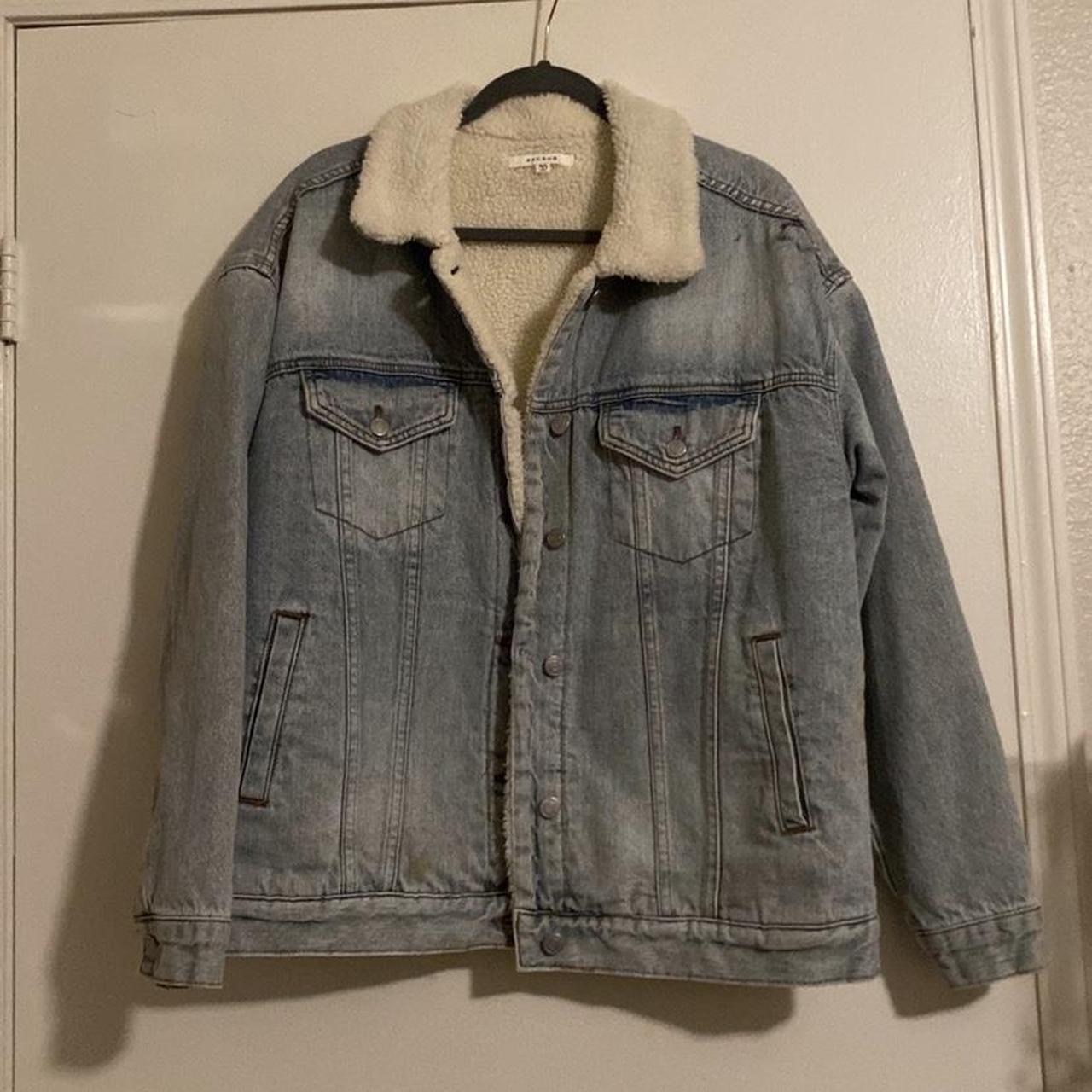 PacSun Sherpa Lined Jean Jacket • worn only once... - Depop