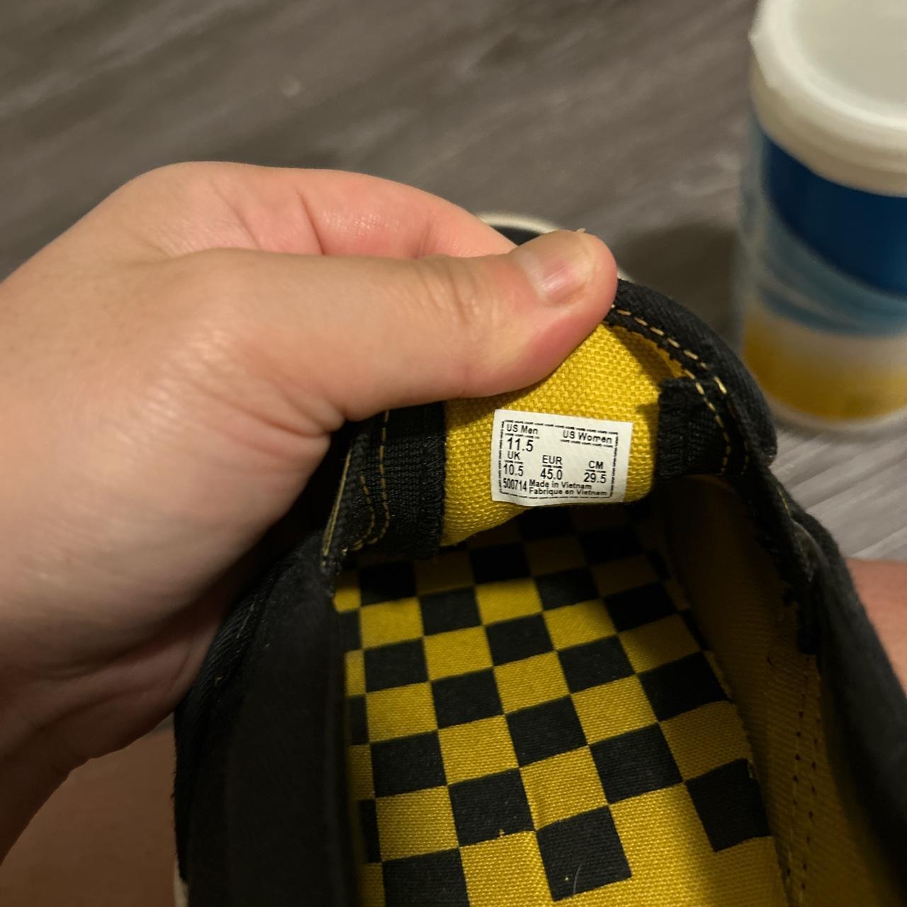 Vans Harry Potter shuffle Puff Slip Ons •worn once... - Depop