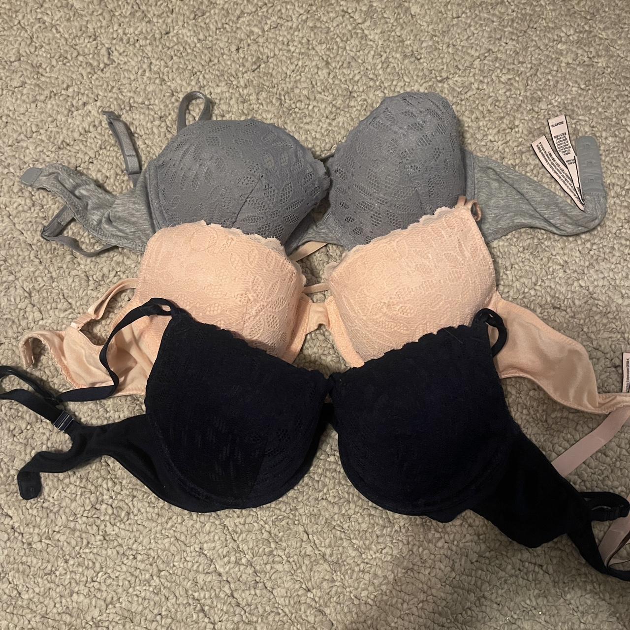 VS Multi-coloured bra bundle - mix of gray, pink,... | Depop