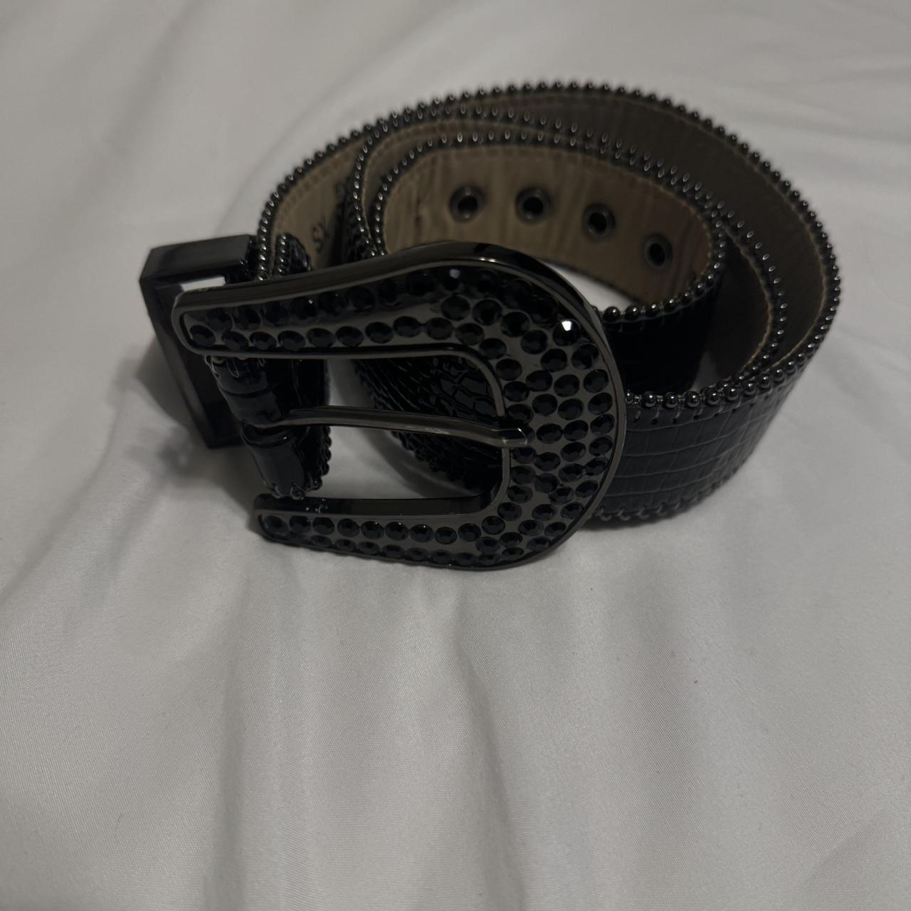 DNA rhinestone belt Size 29-33 Good condition Tagged... - Depop