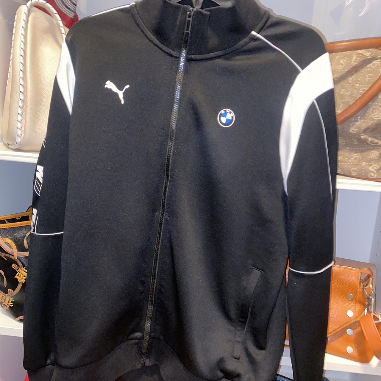 BMW x PUMA black zip-up jacket LIMITED EDITION... - Depop