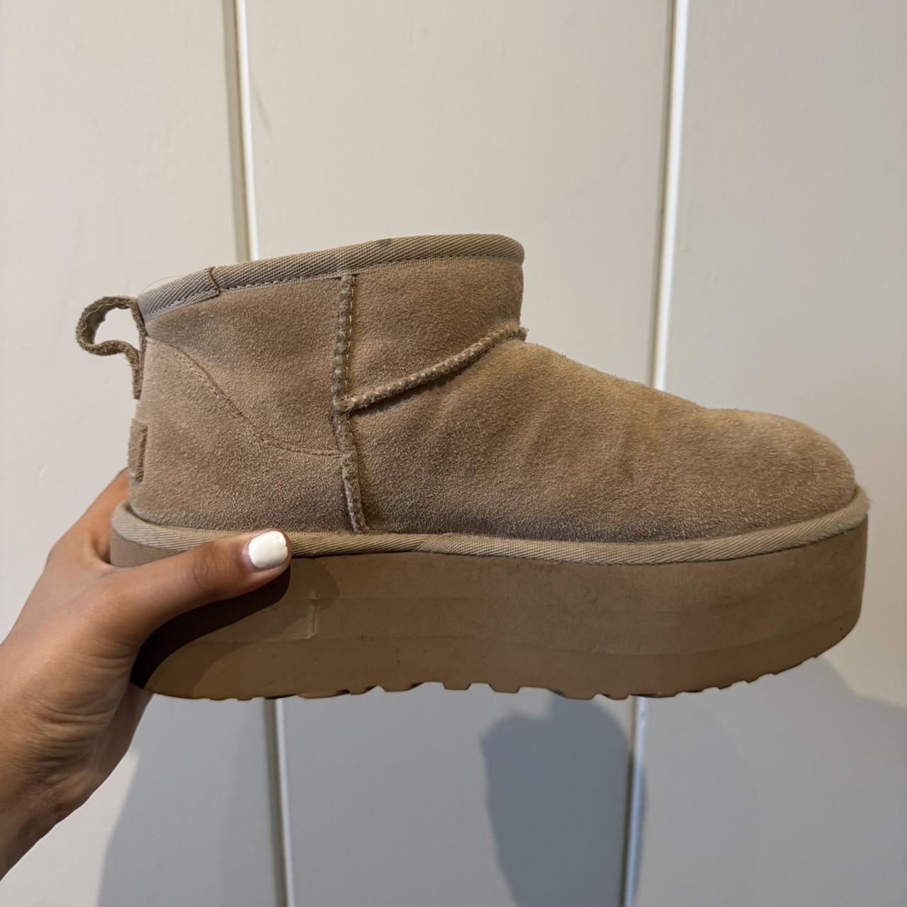 UGGs Platform Color: sand size: 7 -tiny stain on top... | Depop