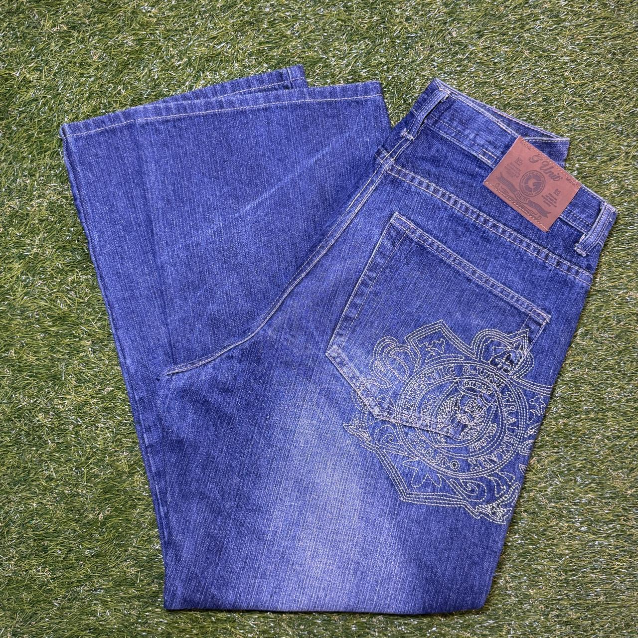 G Unit Baggy Jeans With unique back embroidery in... - Depop