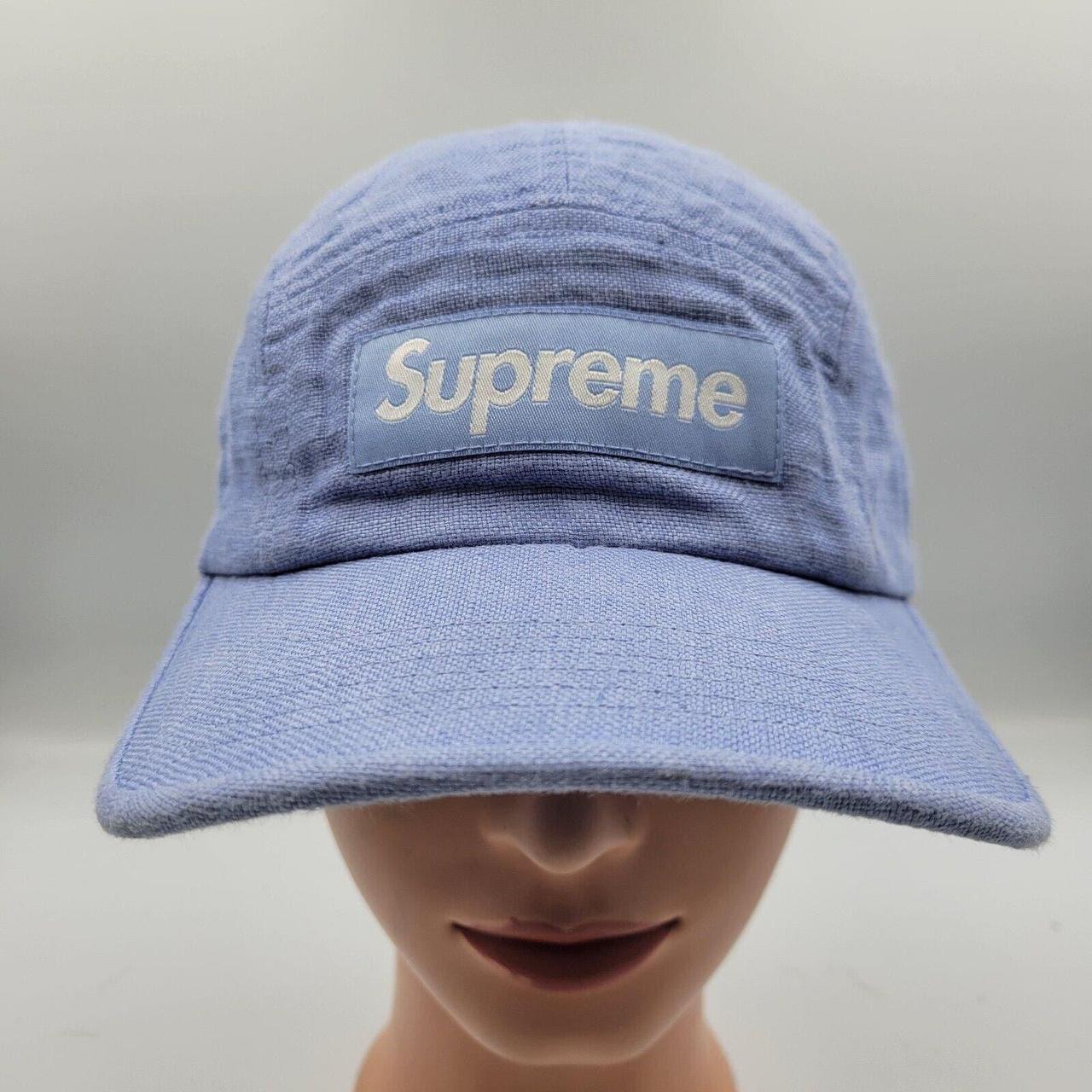 PREOWNED Supreme Solbiati Light Blue 100% Linen Box... - Depop